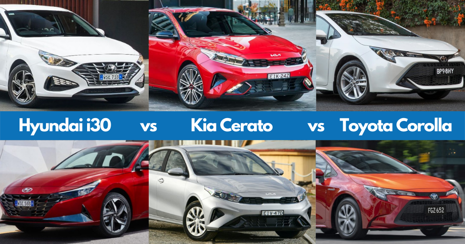 Kia Cerato vs. Hyundai i30 vs. Toyota Corolla | Motor Scout Australia